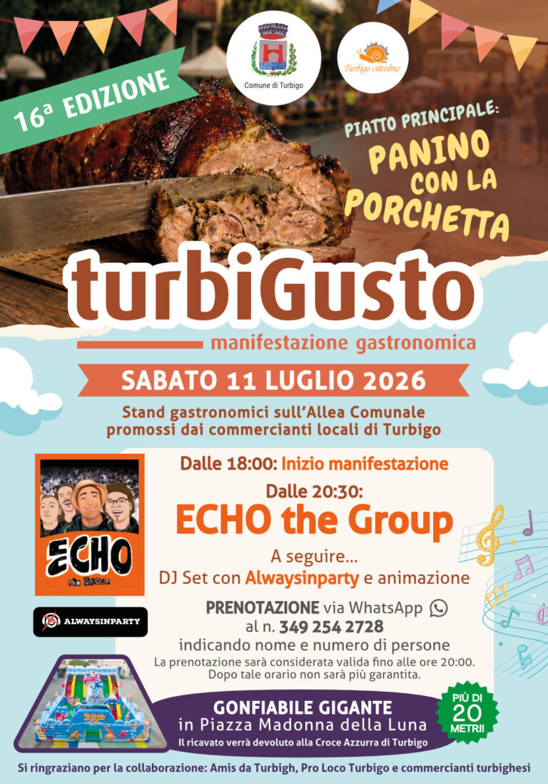 Gastronomia, musica e solidarietà: a Turbigo torna "TurbiGusto ...